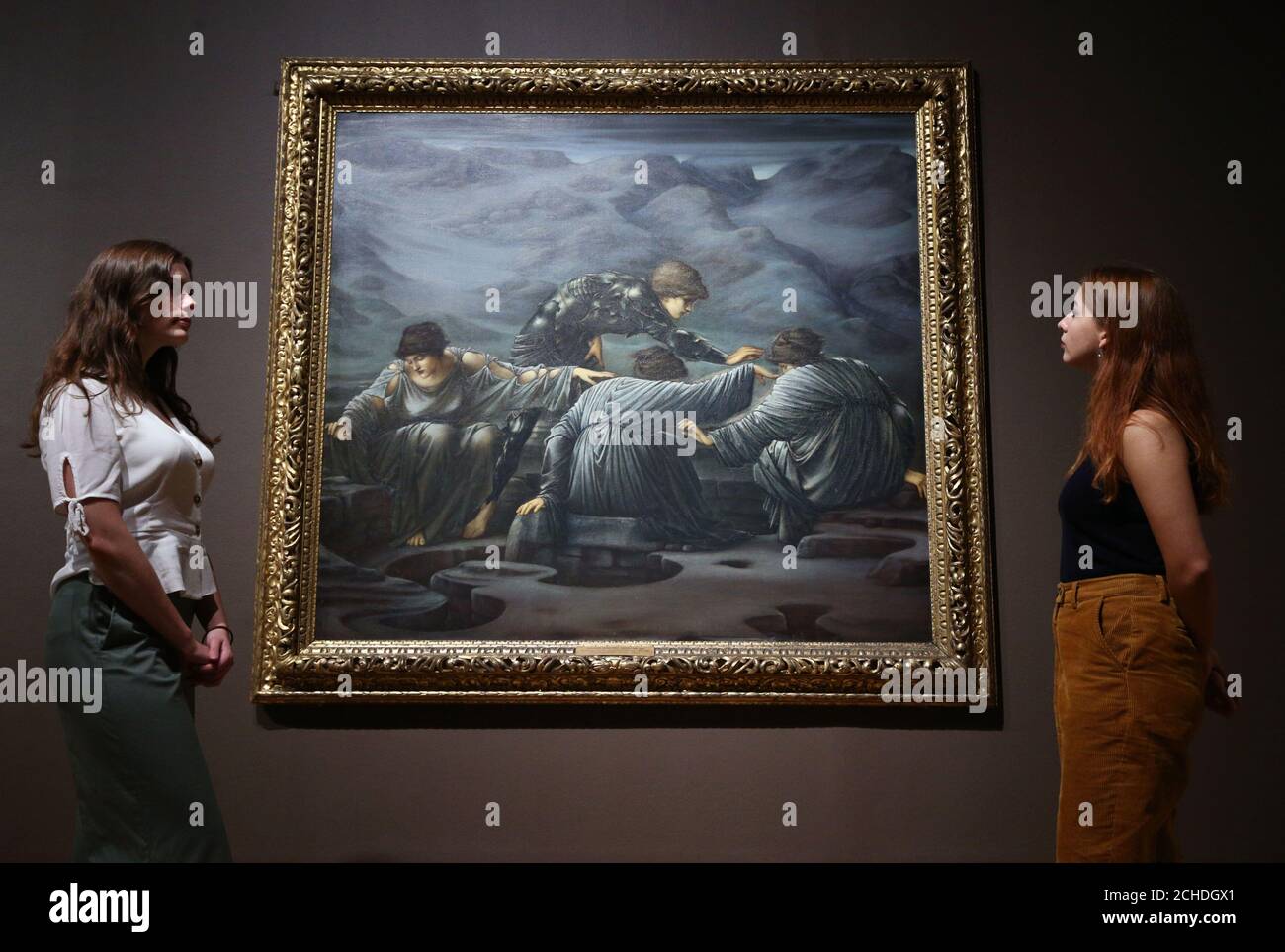 Perseus and the Graiae, 1892, by Edward Burne-Jones during a photo call ...