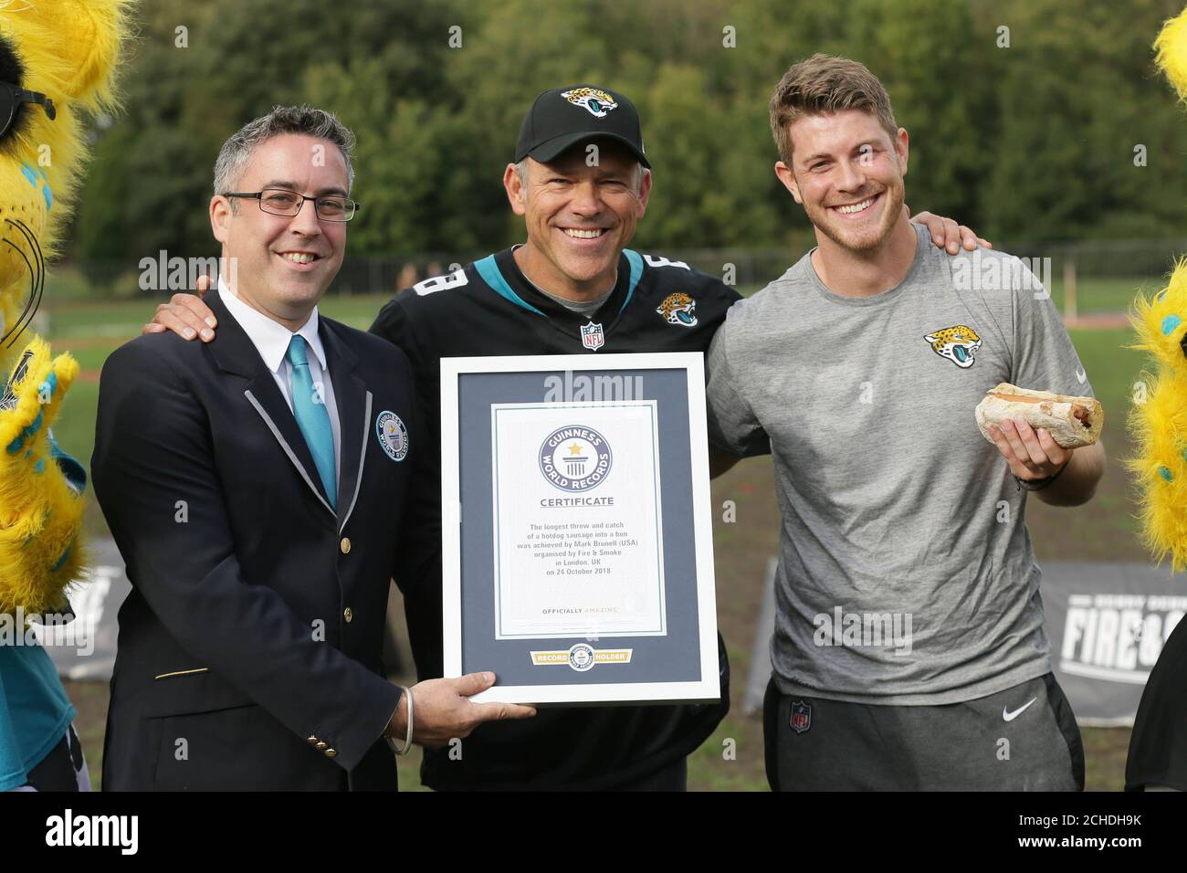Mark Brunell (centre), an American football coach and former Jags ...