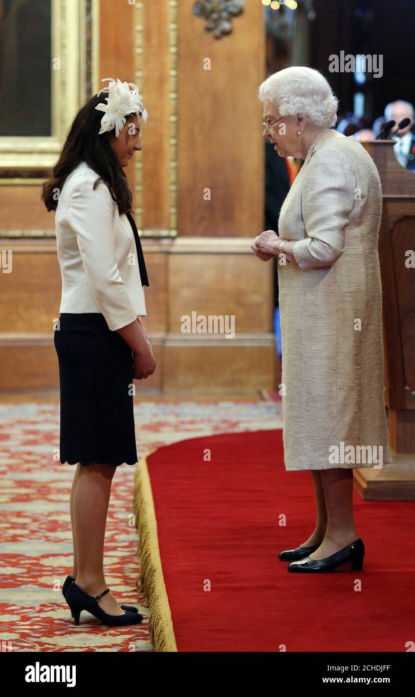 Miss Menna Fitzpatrick from Macclesfield is made an MBE (Member of the ...