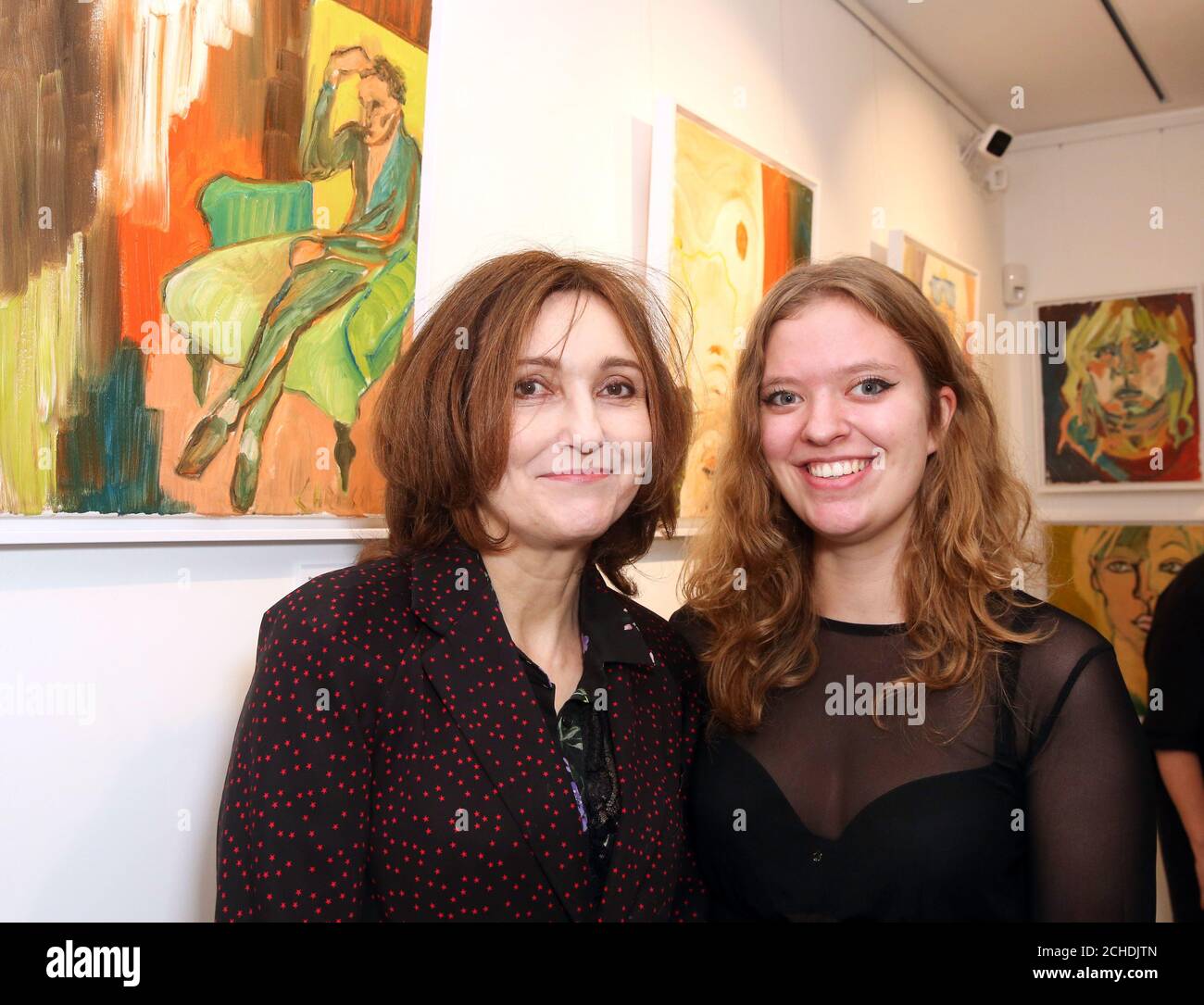 EDITORIAL USE ONLY Viv Albertine and Arla Albertine (right) during the ...