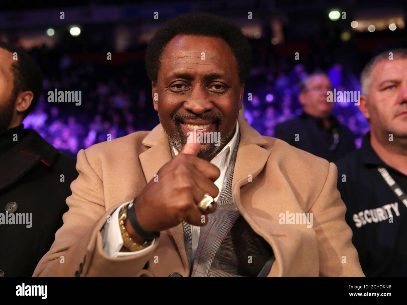 Thomas "Tommy" Hearns in the crowd at Manchester Arena Stock Photo - Alamy