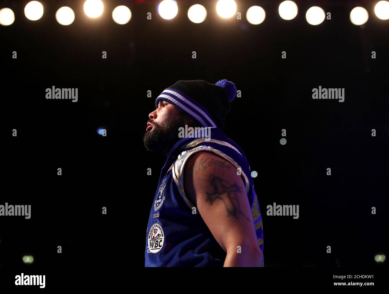 Tony Bellew makes his way to the ring before his WBC, WBA, IBF, WBO ...