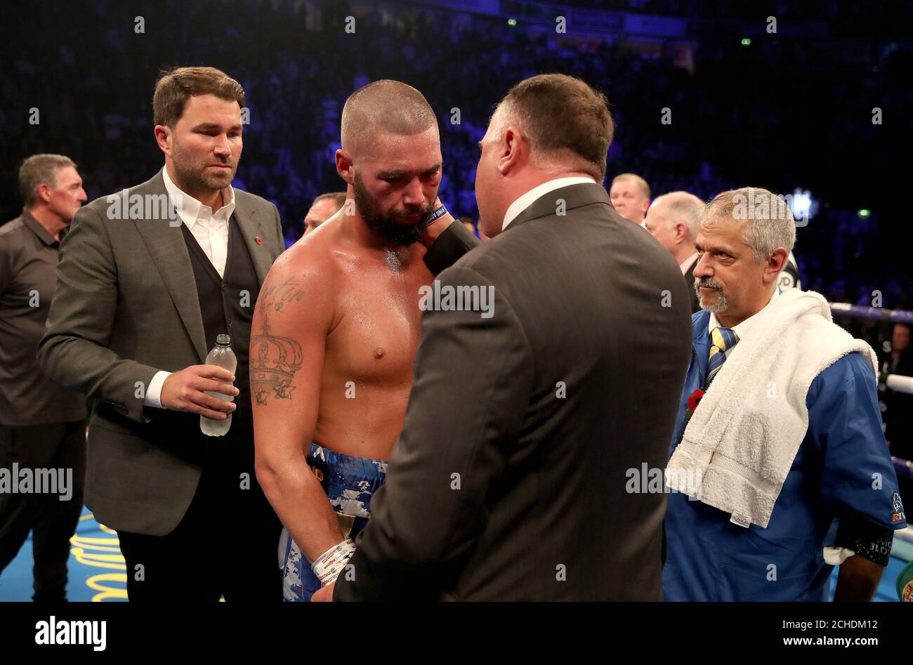 Tony Bellew after defeat by Oleksandr Usyk after their WBC, WBA, IBF ...