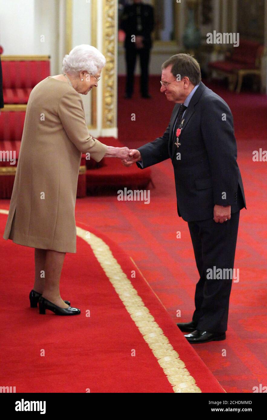 Alan Moss is made an MBE (Member of the Order of the British Empire) by ...