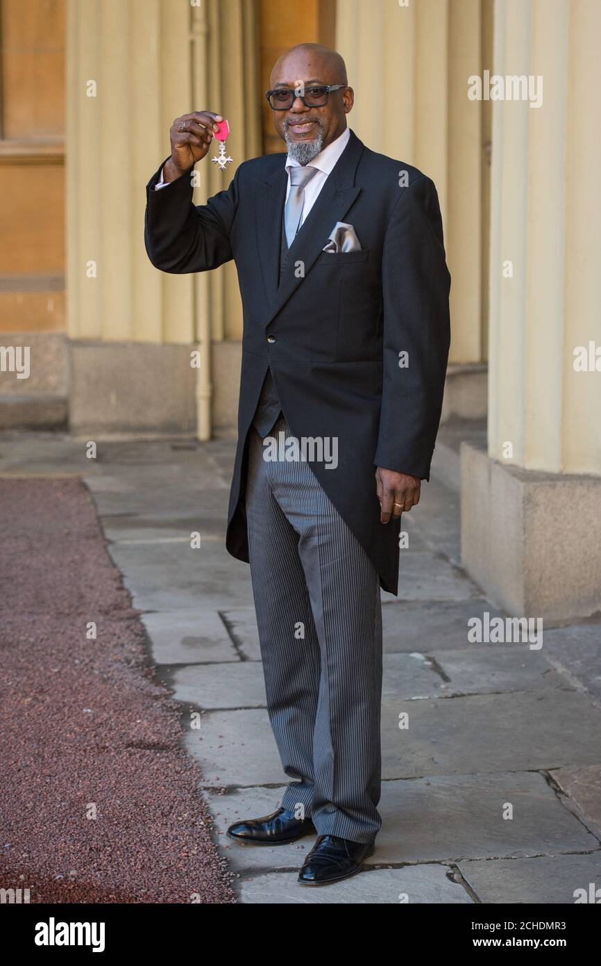 Orphy robinson with his mbe medal hi-res stock photography and images ...