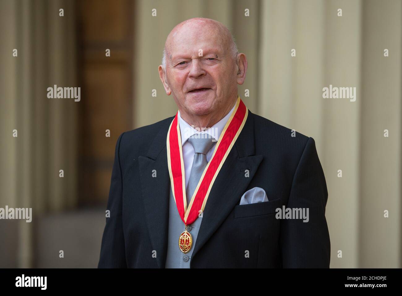 Sir Ben Helfgott after being made a Knight Bachelor at an investiture ...
