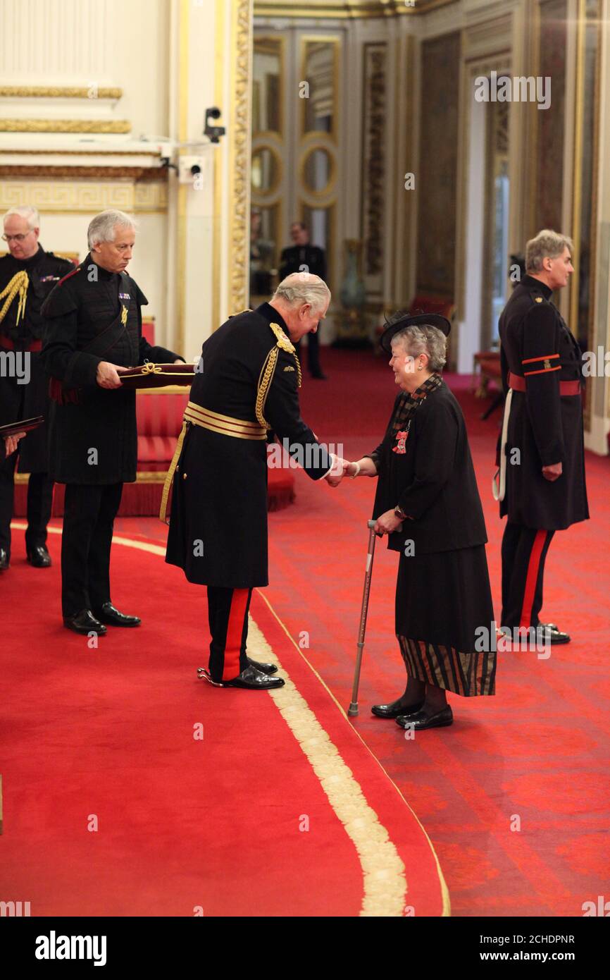 Mrs Stephanie Shields from Grantham is made an MBE (Member of the Order ...