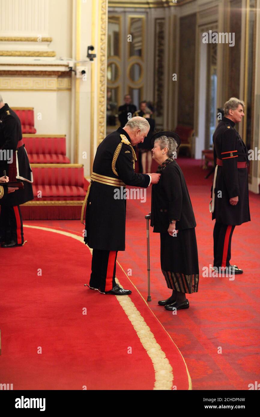Mrs Stephanie Shields from Grantham is made an MBE (Member of the Order ...