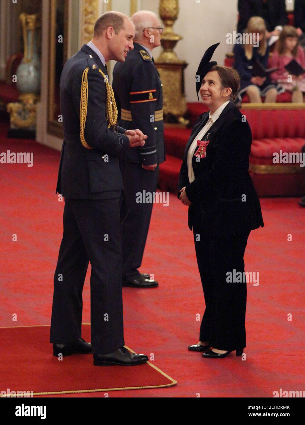 Is made obe duke cambridge investiture ceremony buckingham palace hi ...