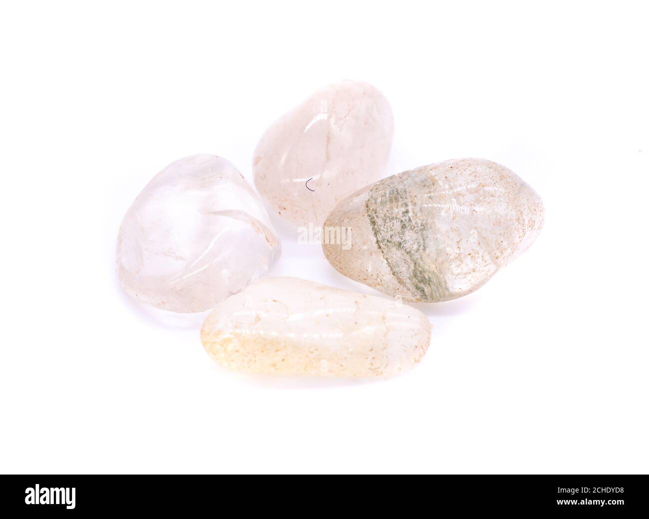 Rock crystals isolated on white background Stock Photo - Alamy