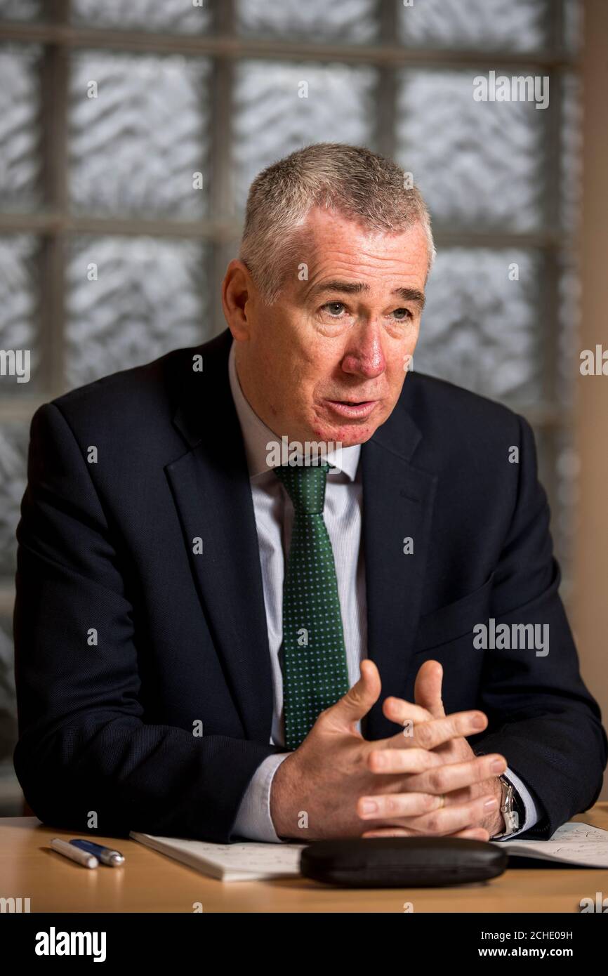 Bedfordshire police chief constable jon boutcher speaks hi-res stock ...