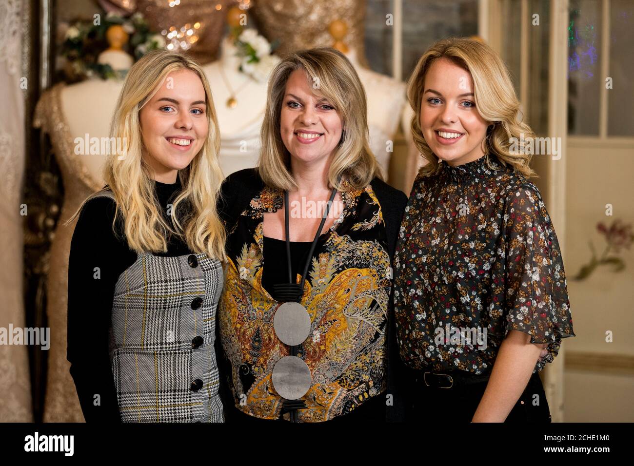Catherine Smith with her twin daughters Katie (left) and Hope, who were ...