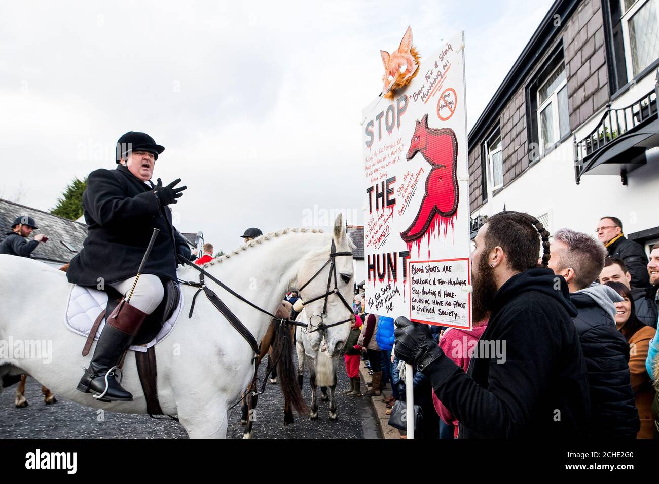Anti fox hunt activists hi-res stock photography and images - Alamy