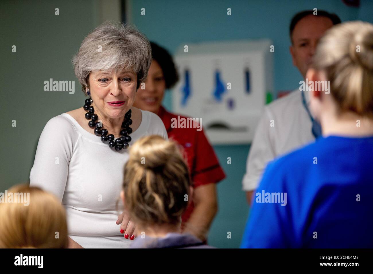 Prime Minister Theresa May visiting the wards at Alder Hey Children's ...