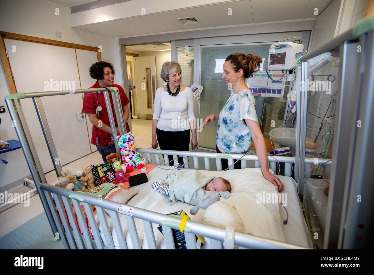 Prime Minister Theresa May visiting the wards at Alder Hey Children's ...