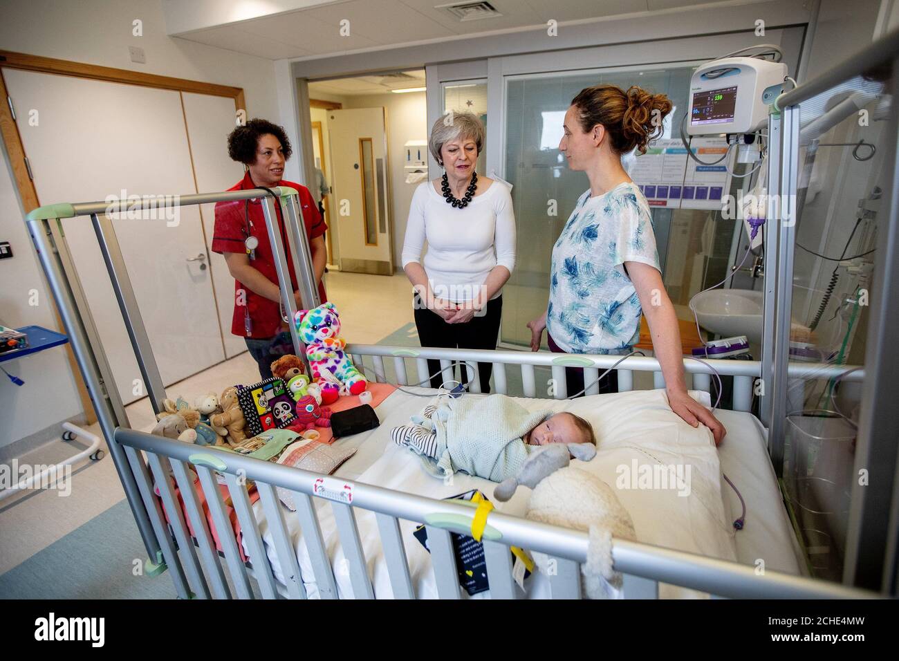 Prime Minister Theresa May visiting the wards at Alder Hey Children's ...