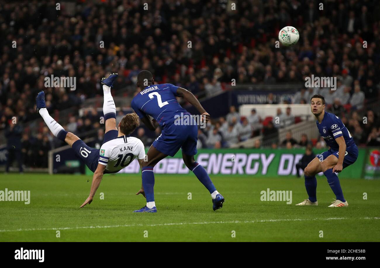 Attempts an overhead kick hi-res stock photography and images - Alamy