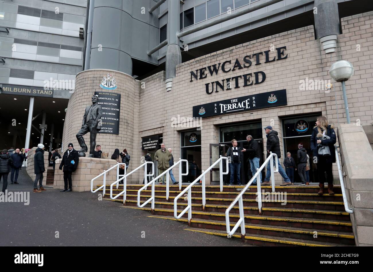 Fans outside The Terrace bar before the Premier League match at St ...