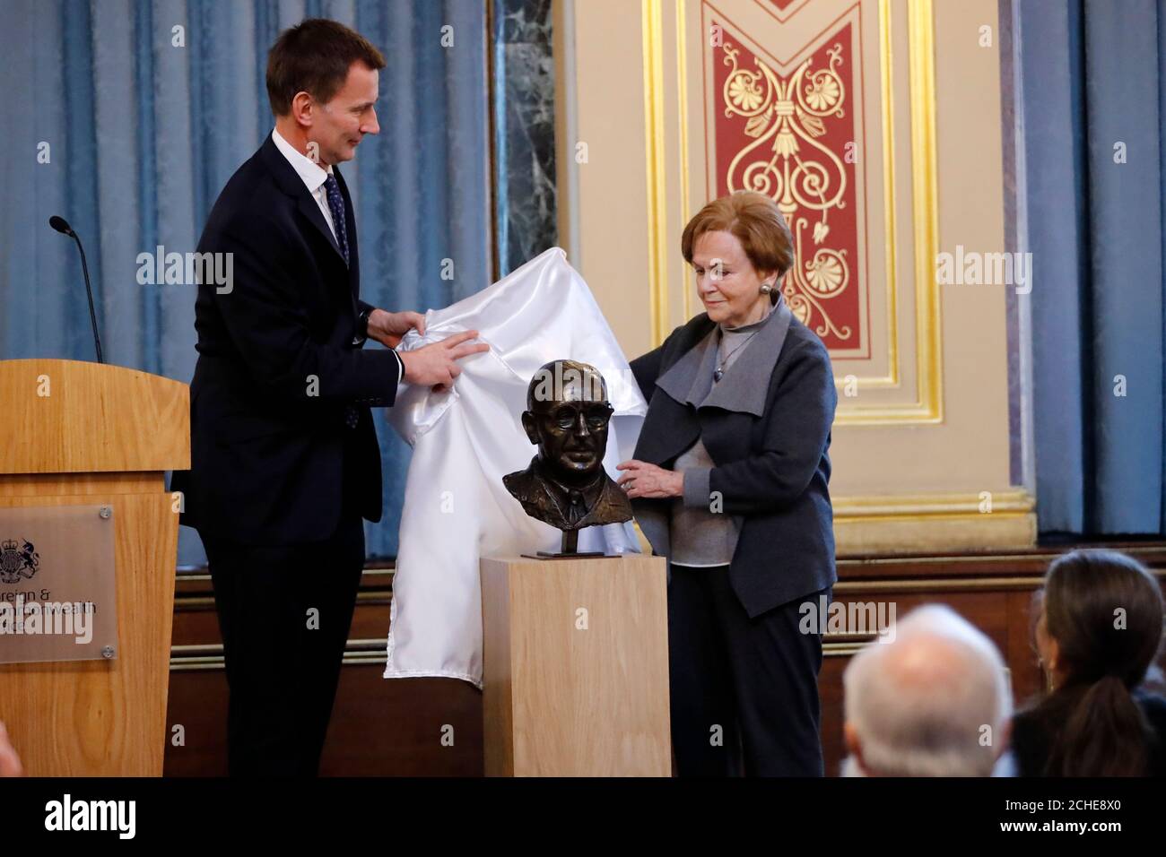 Foreign Secretary Jeremy Hunt and Holocaust survivor Mala Tribich ...