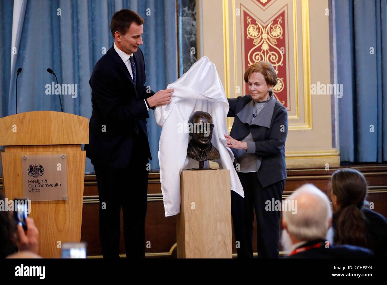 Foreign Secretary Jeremy Hunt and Holocaust survivor Mala Tribich ...