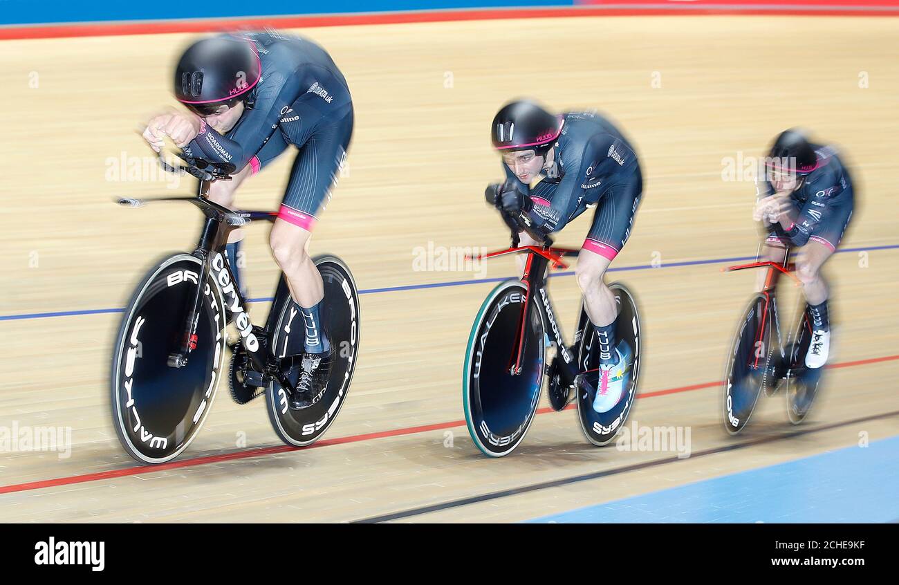 HUUB-Wattbike Test Team riders (left-right) Charlie Tanfield, Dan ...