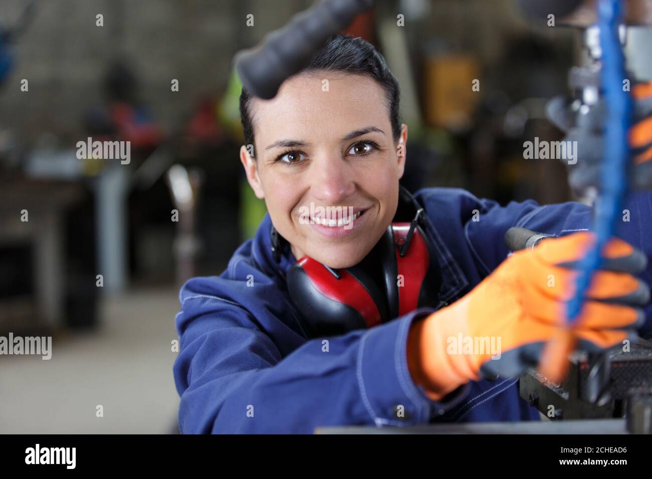 Female metalworker hi-res stock photography and images - Alamy