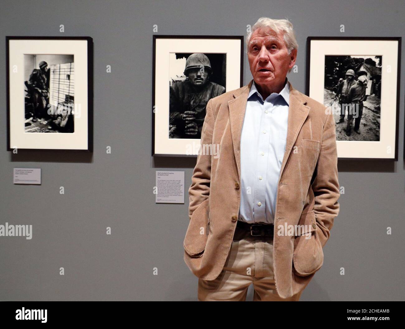Photographer Sir Don McCullin during a press view of his retrospective ...