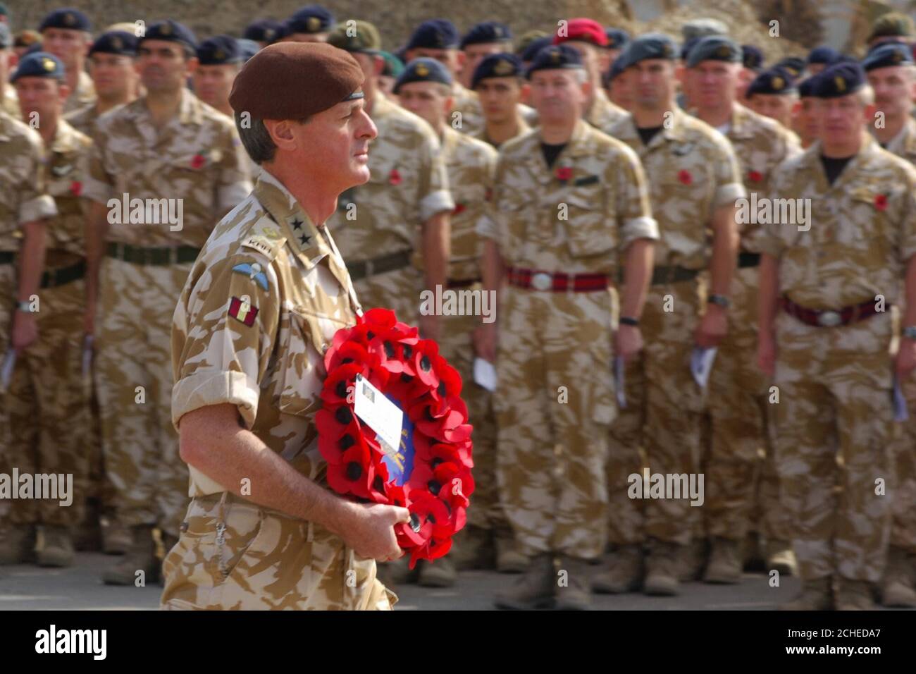 General Officer Commanding, Major General Richard Shirreff holds a ...