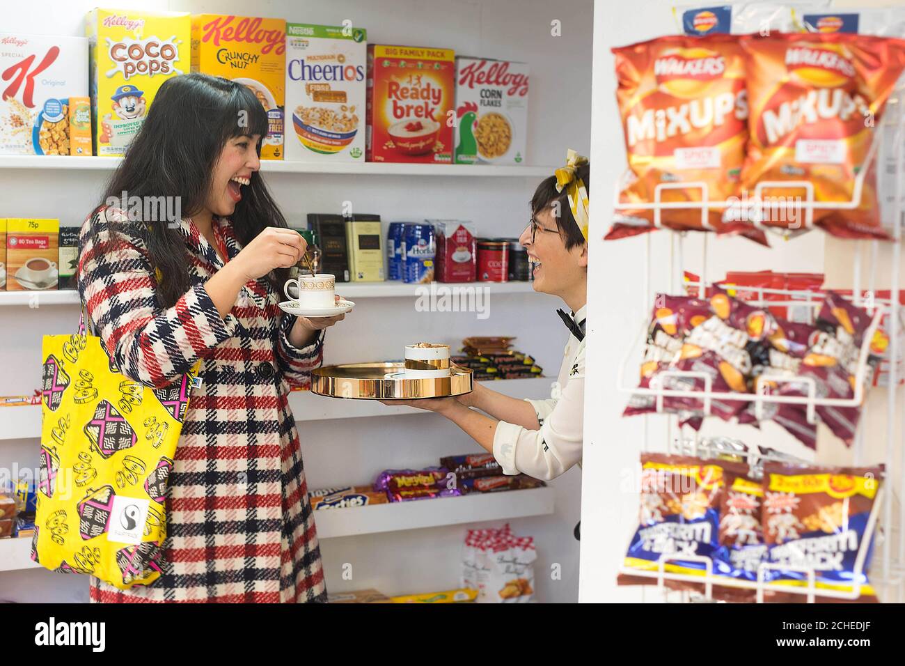 EDITORIAL USE ONLY Melissa Hemsley served by Anella Wickenden at the ...