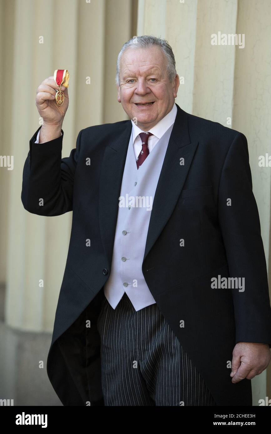 Sir William Beaumont with his knighthood for services to Rugby ...