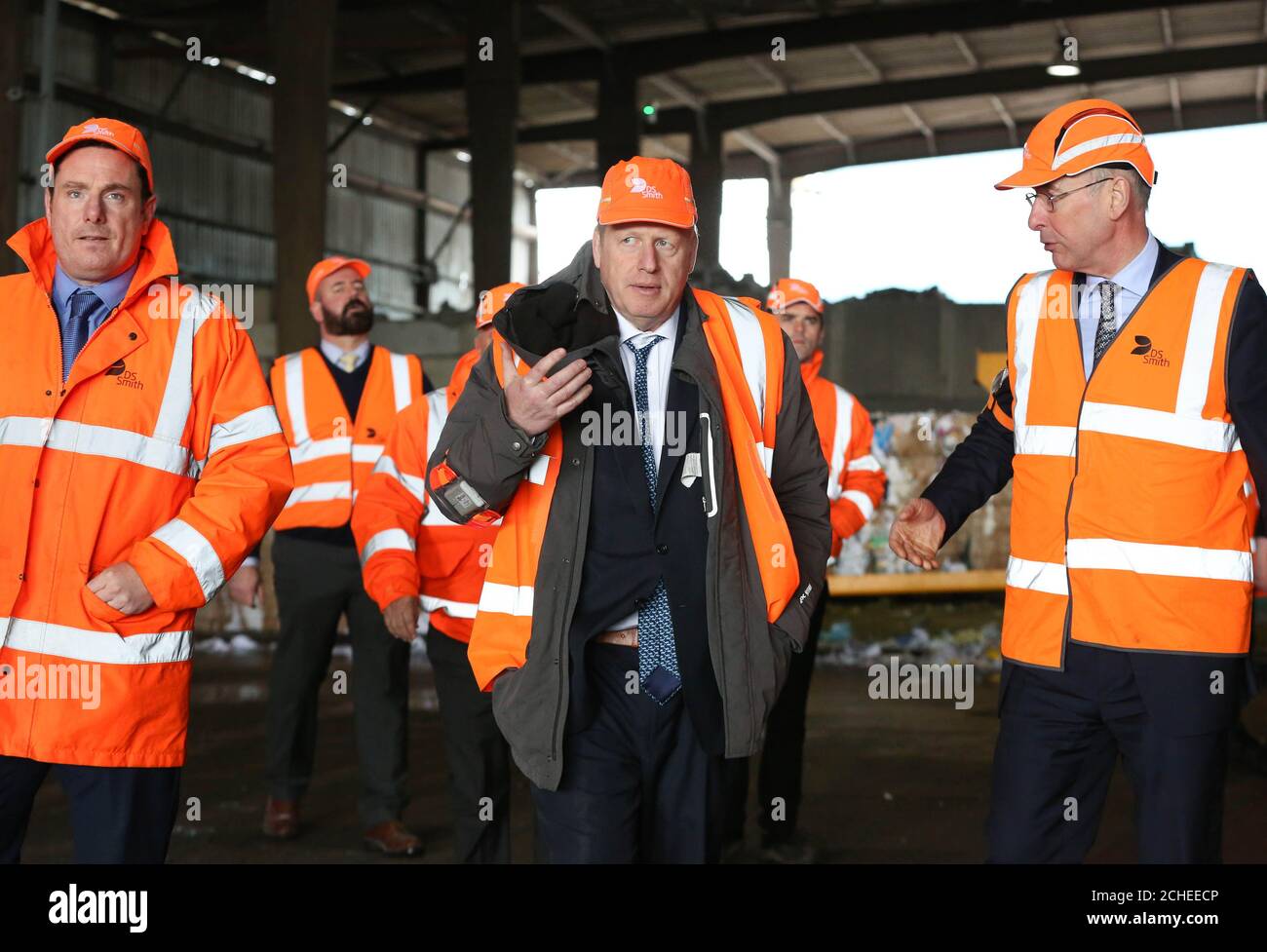 EDITORIAL USE ONLY Boris Johnson meets (left to right) Matt Rendall, UK ...