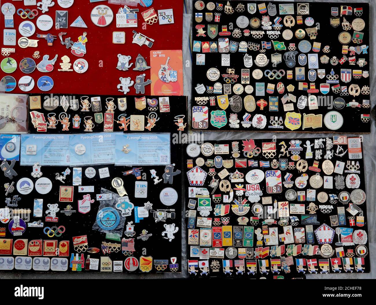 Olympic pins hi-res stock photography and images - Alamy