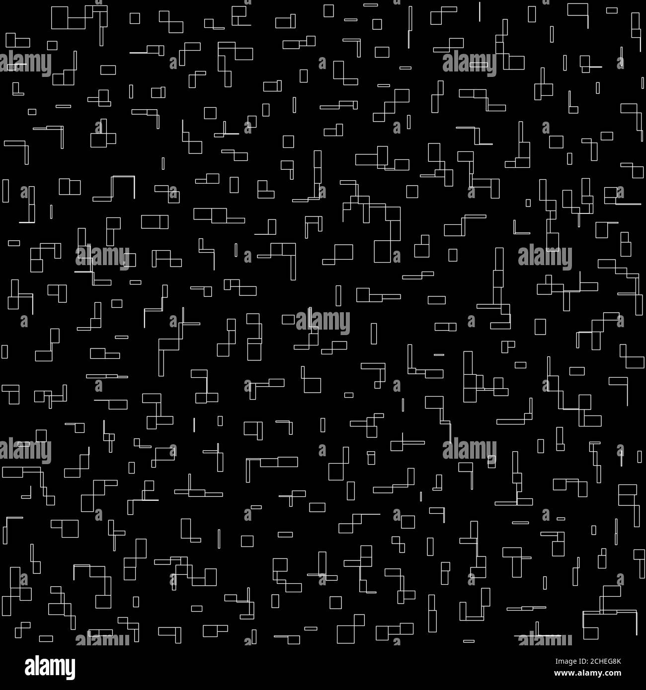 Circular and polygonal shapes stranded in space Stock Photo - Alamy