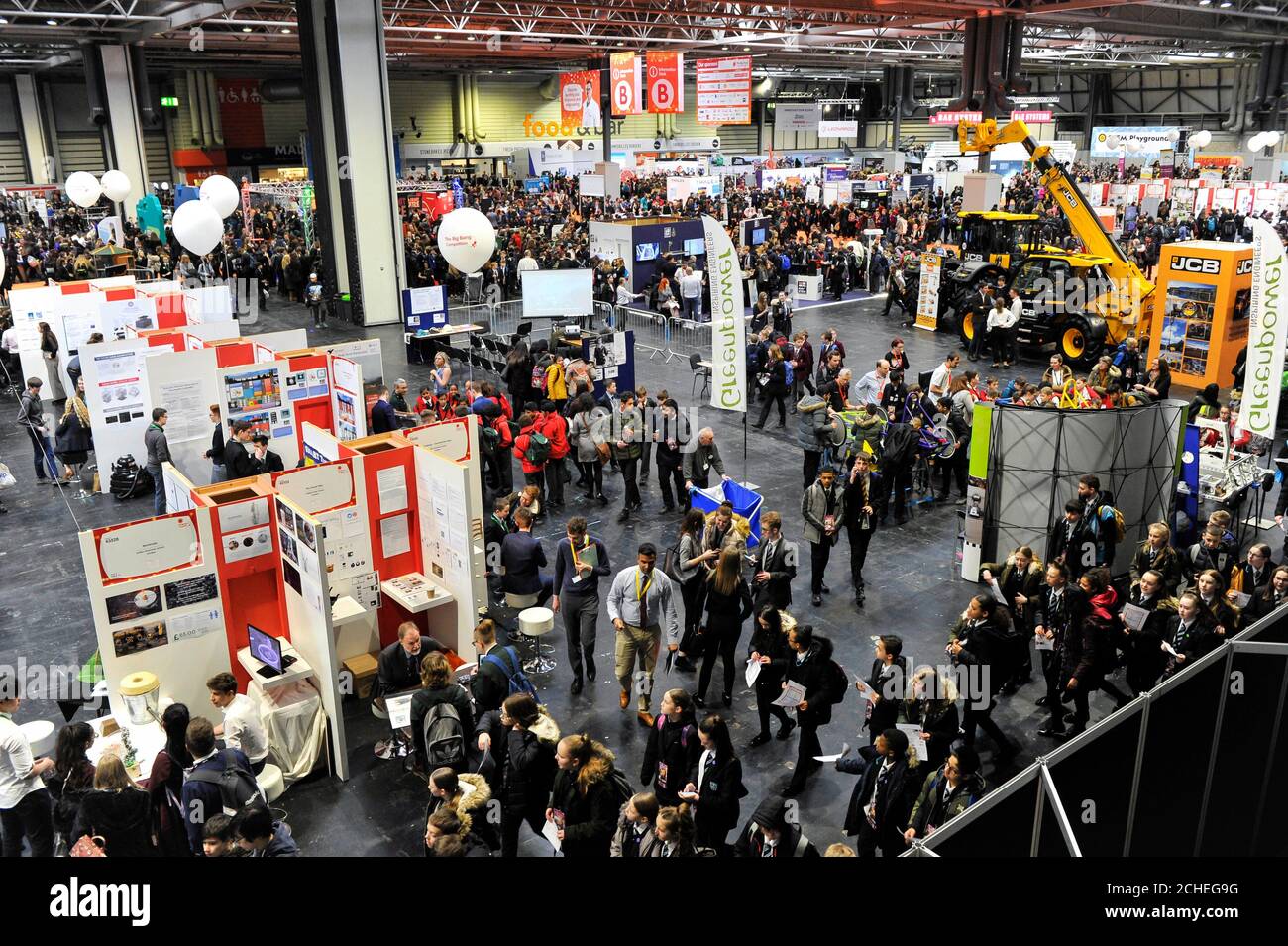 EDITORIAL USE ONLY Children visit The Big Bang Fair at the NEC in ...