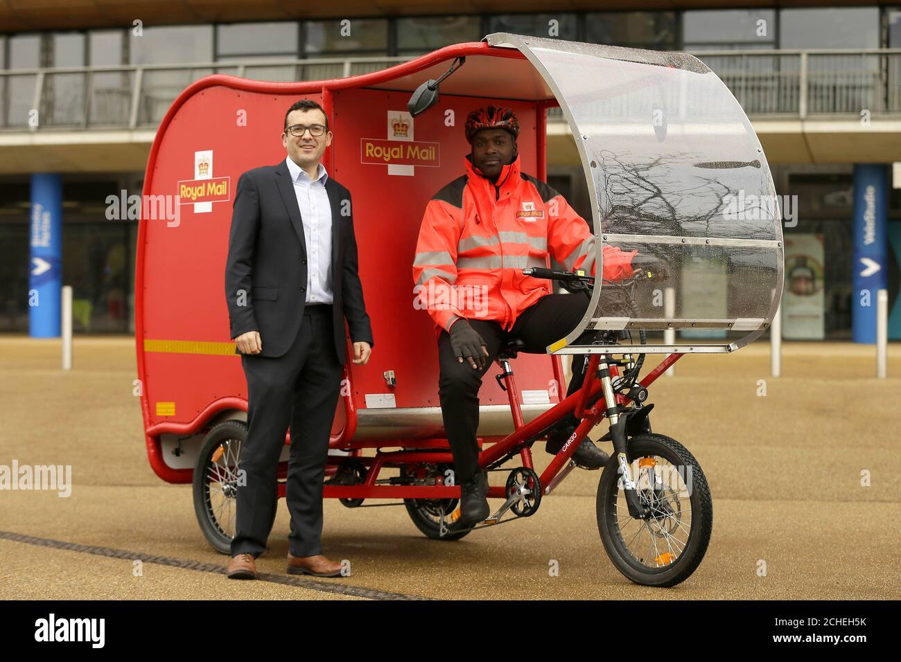 Postman jude stirling unveiling zero carbon emission e trikes hi-res ...