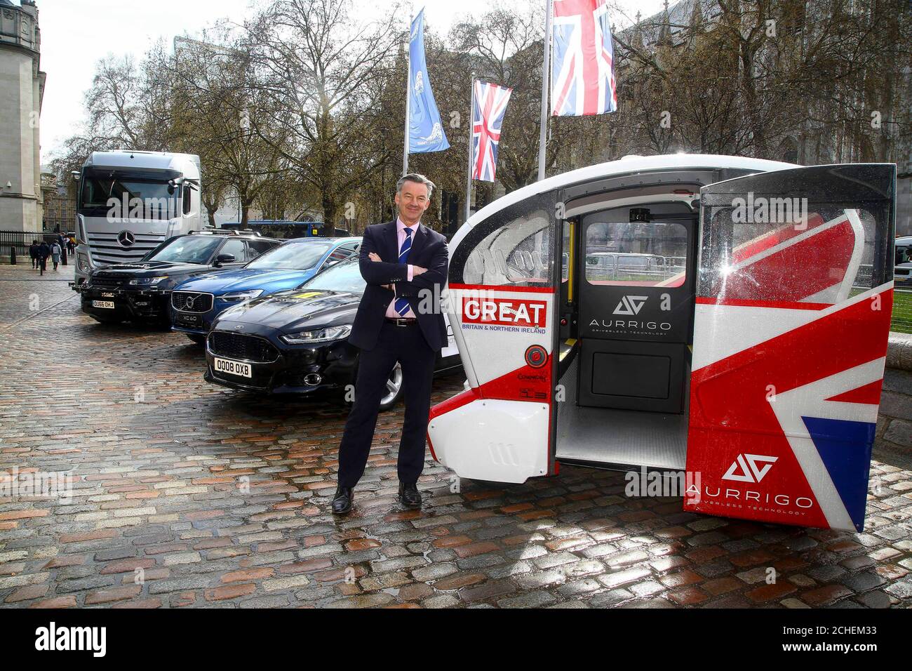 EDITORIAL USE ONLY Mike Hawes, Chief Executive of the Society of Motor ...