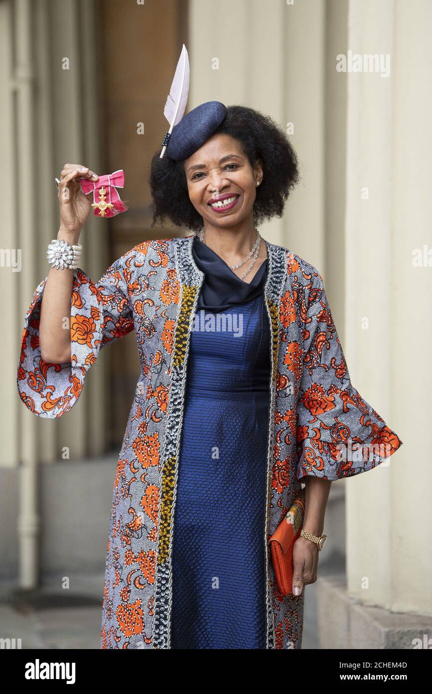 Professor Shirley Thompson with her OBE for services to music after an ...