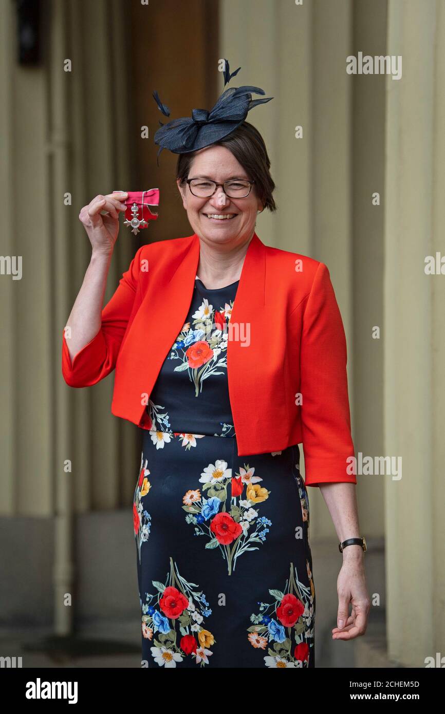 RETRANSMISSION, correcting honour to MBE. Helen Clarke with her MBE for ...