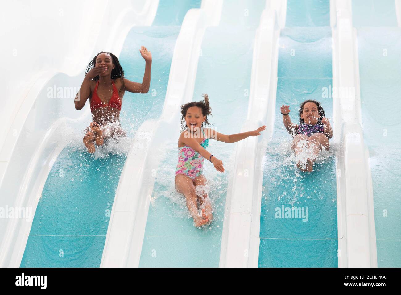 EDITORIAL USE ONLY General views of the new 'Splash' £40m swimming pool ...