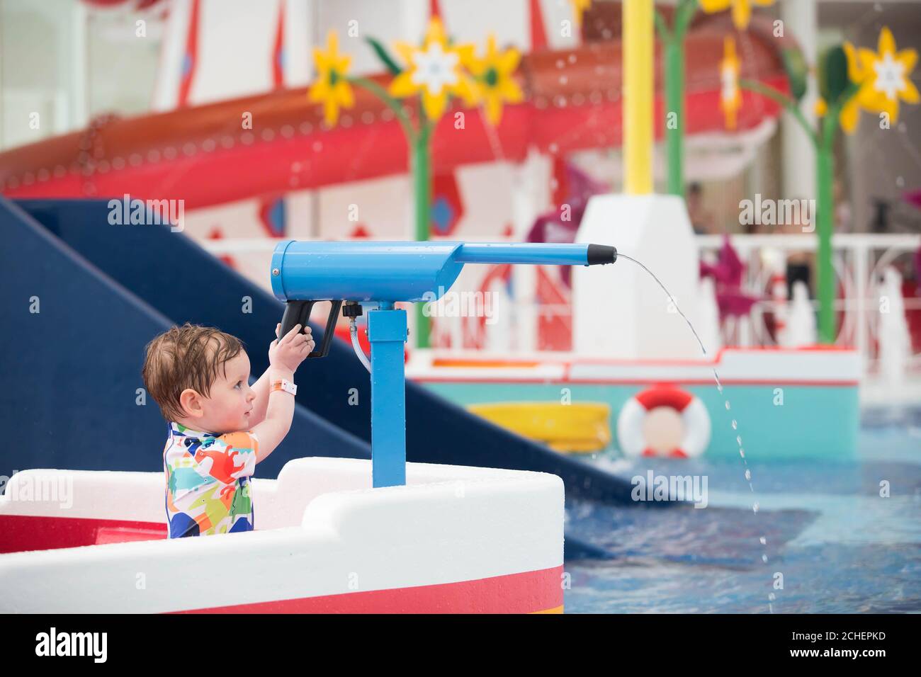 EDITORIAL USE ONLY General views of the new 'Splash' £40m swimming pool ...