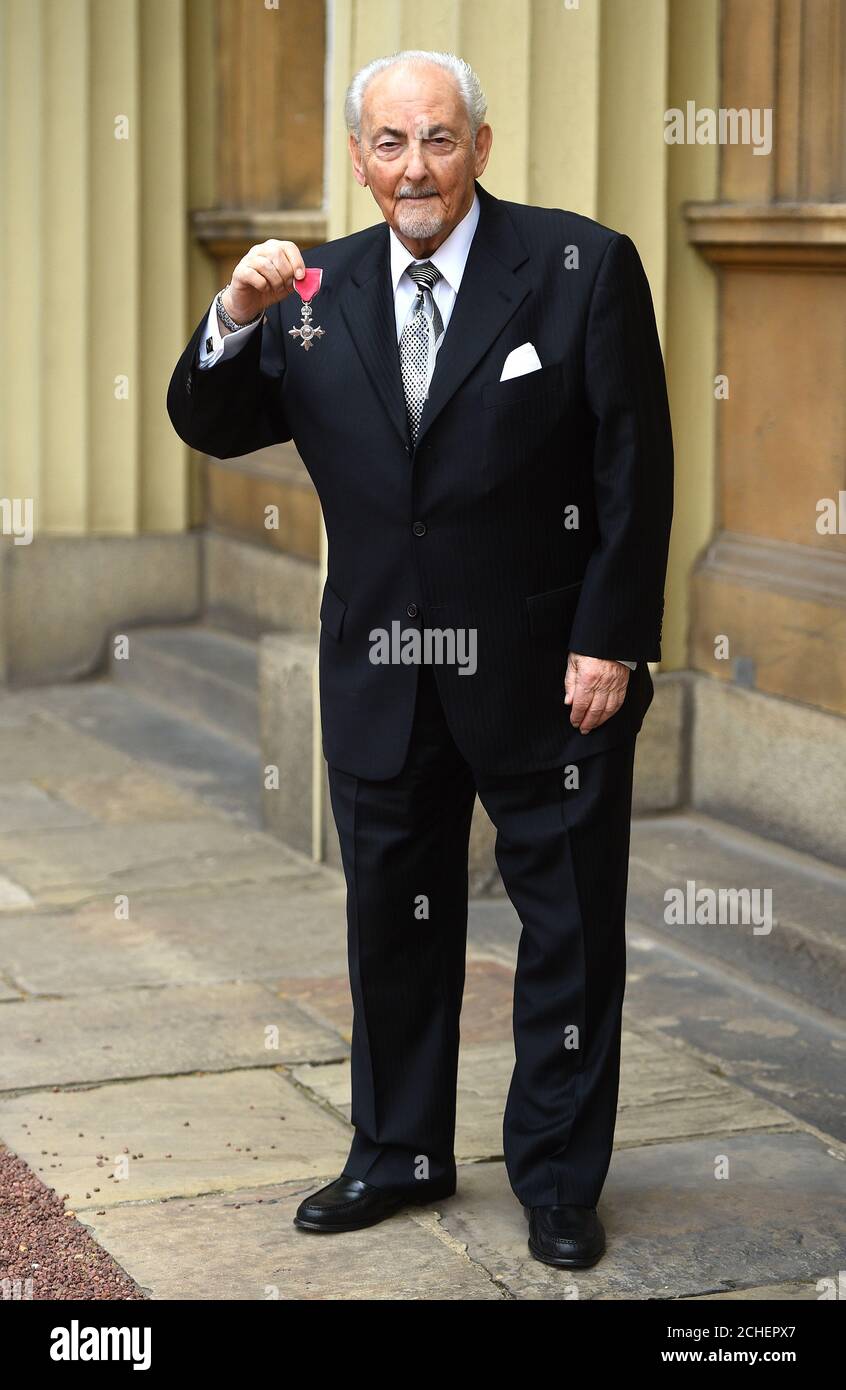 David Berglas with his MBE for services to Magic and Psychology after ...