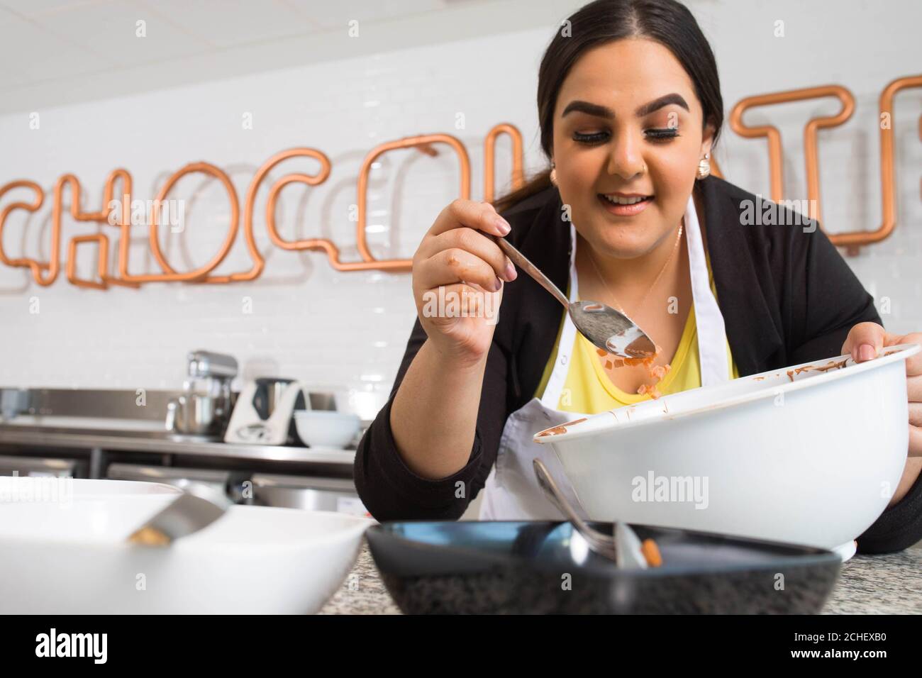 Neelam Shah, from Leeds, visits the Cadbury Innovation Kitchen in ...