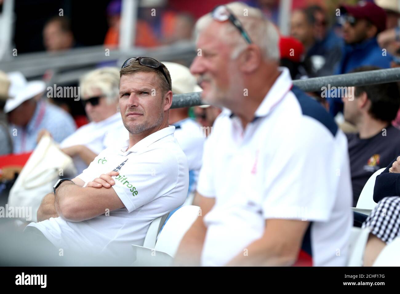 England fans in the stands during the ICC Cricket World Cup group stage ...