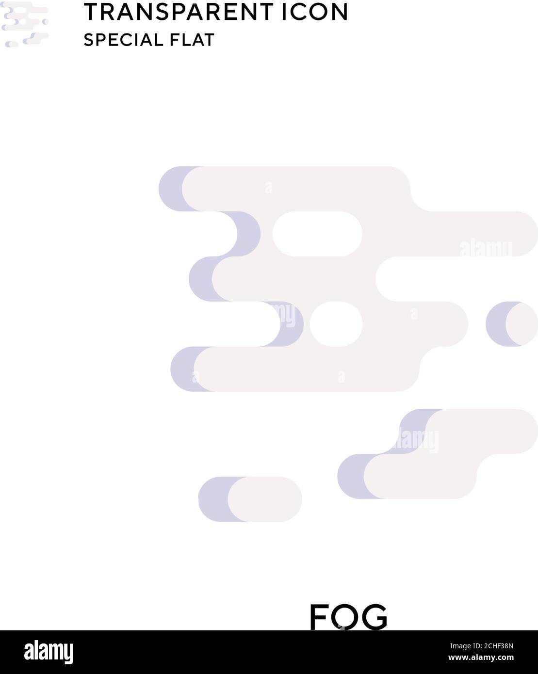 Fog vector icon. Flat style illustration. EPS 10 vector Stock Vector ...