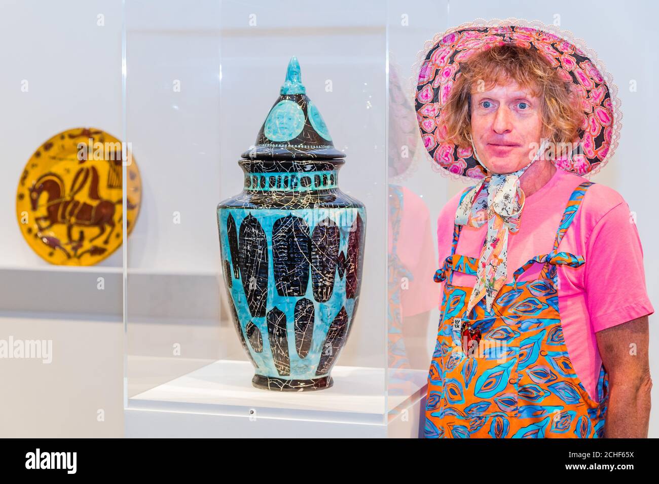 London, UK. 14th Sep, 2020. Grayson Perry with Warhead, 2020 and other ...