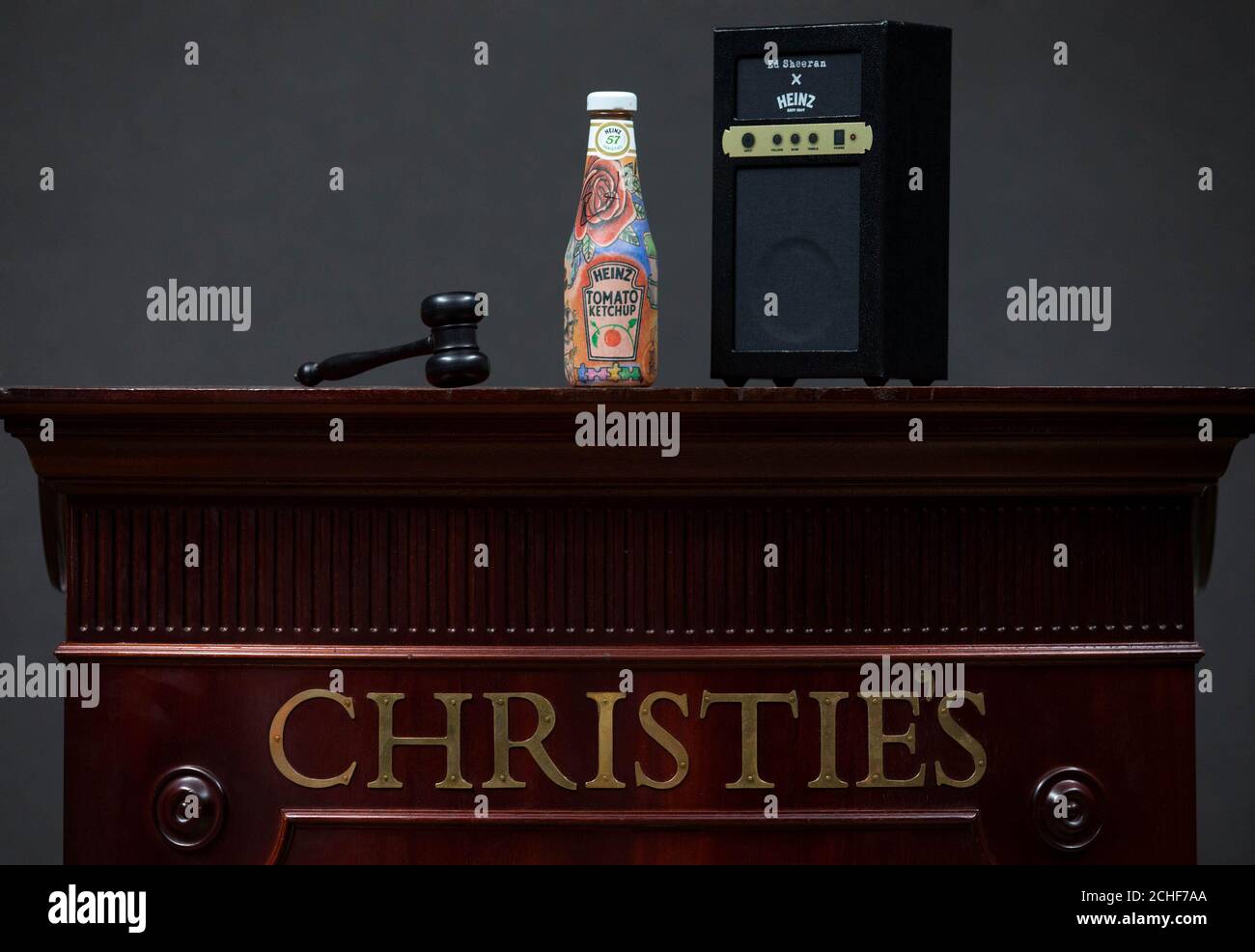 EDITORIAL USE ONLY A specially created Ed Sheeran X Heinz Tomato ...
