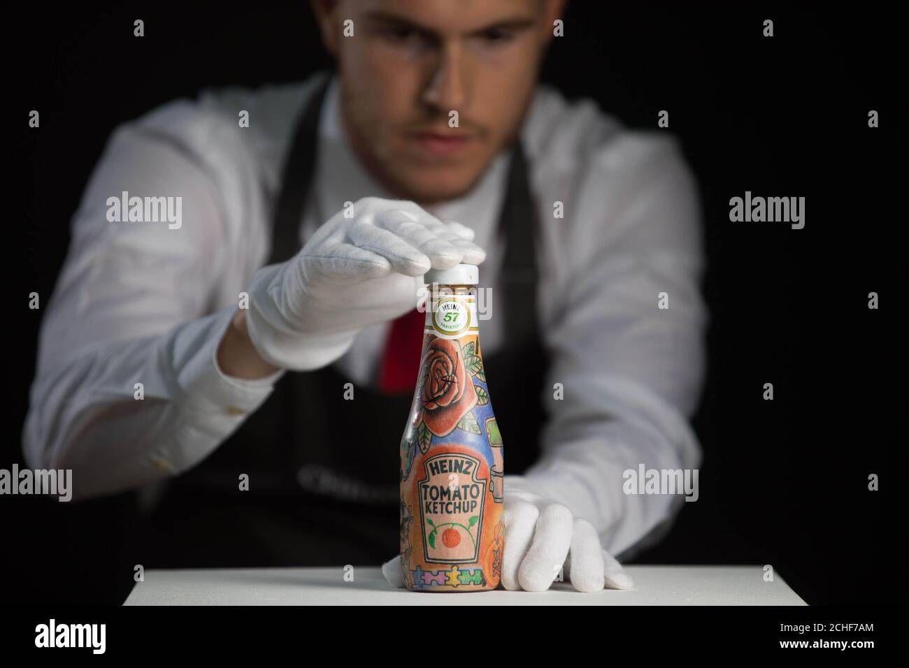 A specially created Ed Sheeran X Heinz Tomato Ketchup, Tattoo Edition ...