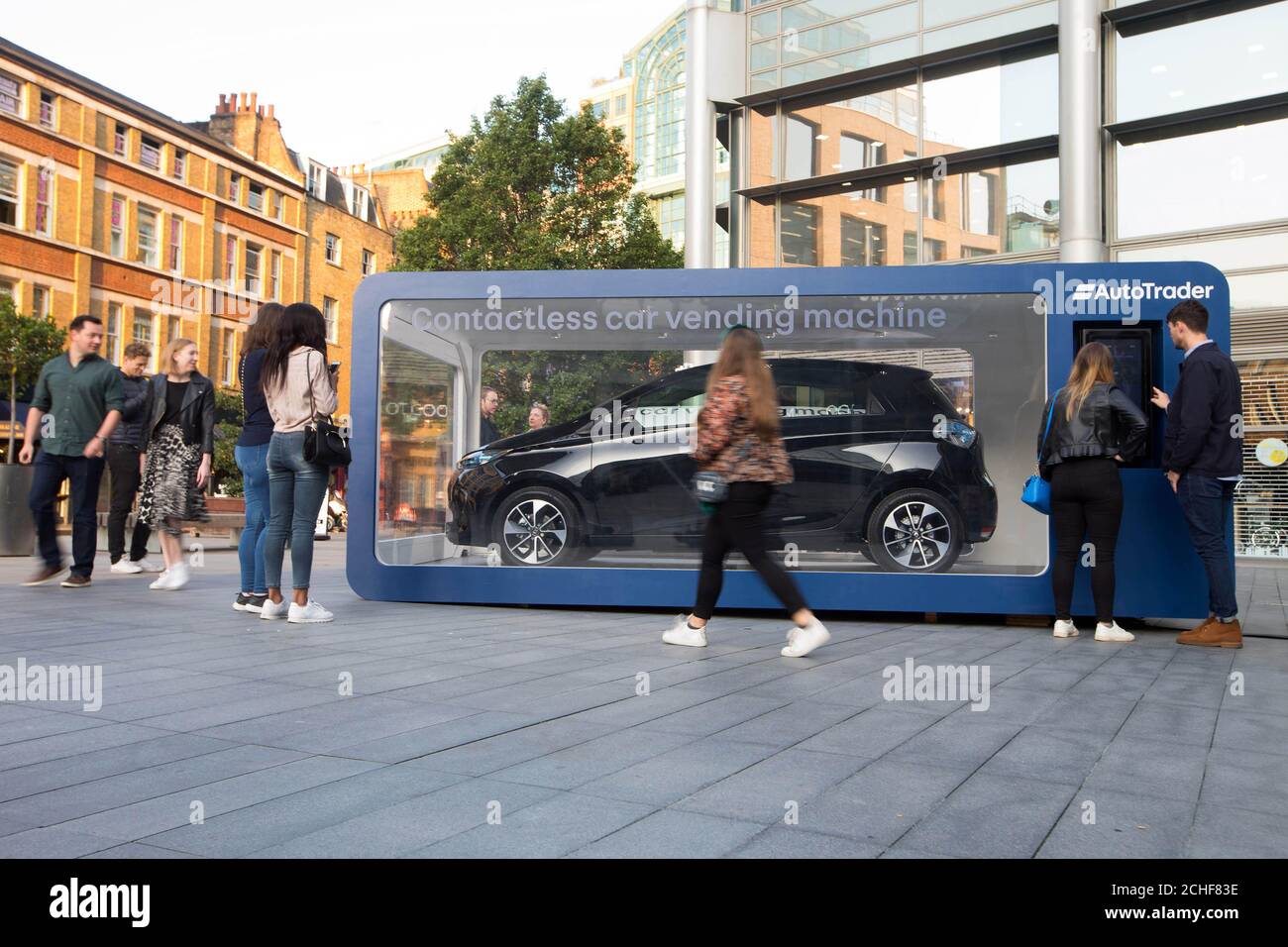 EDITORIAL USE ONLY The world???s first contactless car vending machine ...