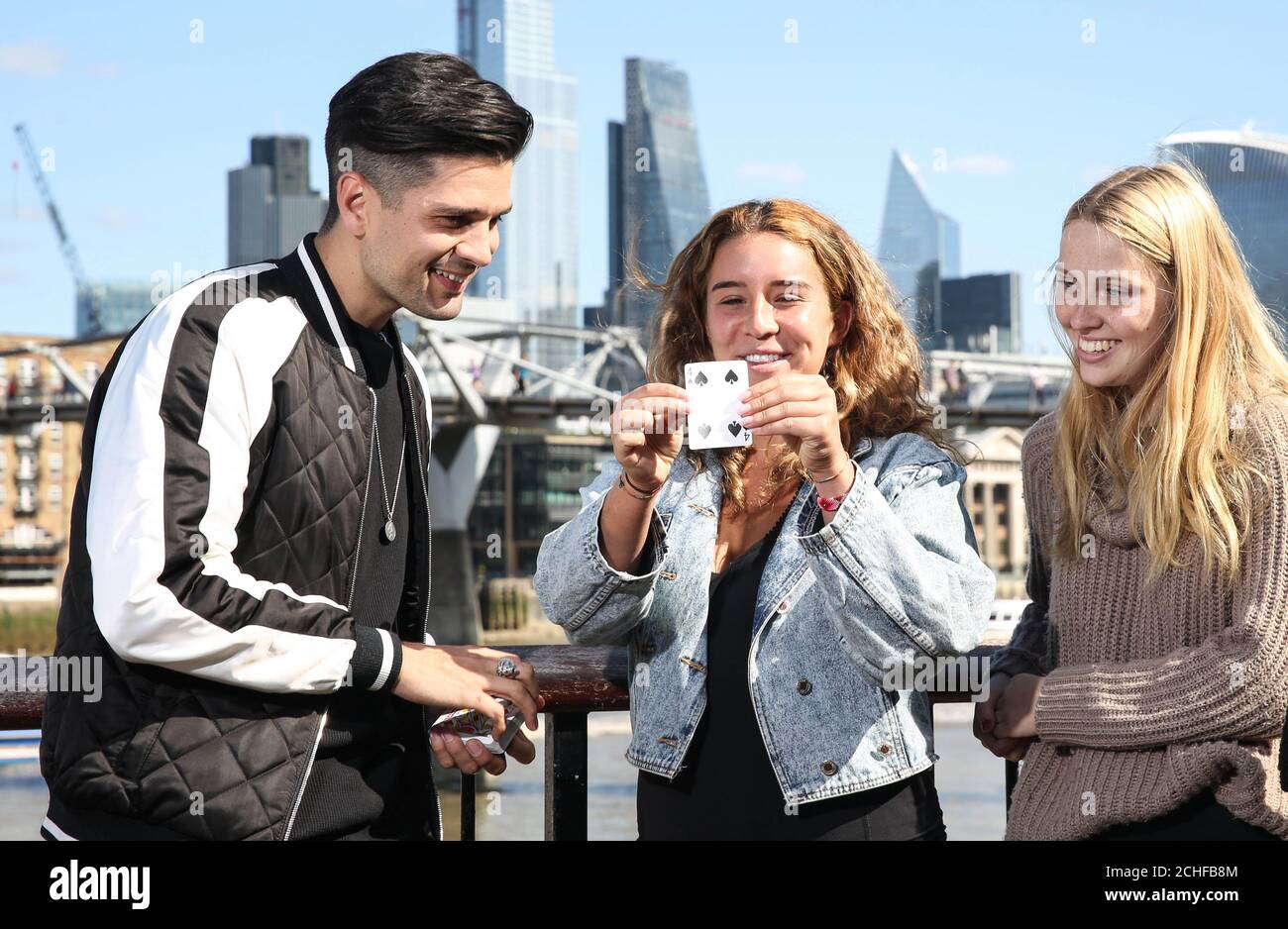 EDITORIAL USE ONLY (Left to right) Allegra Acosta and Madison Garner ...