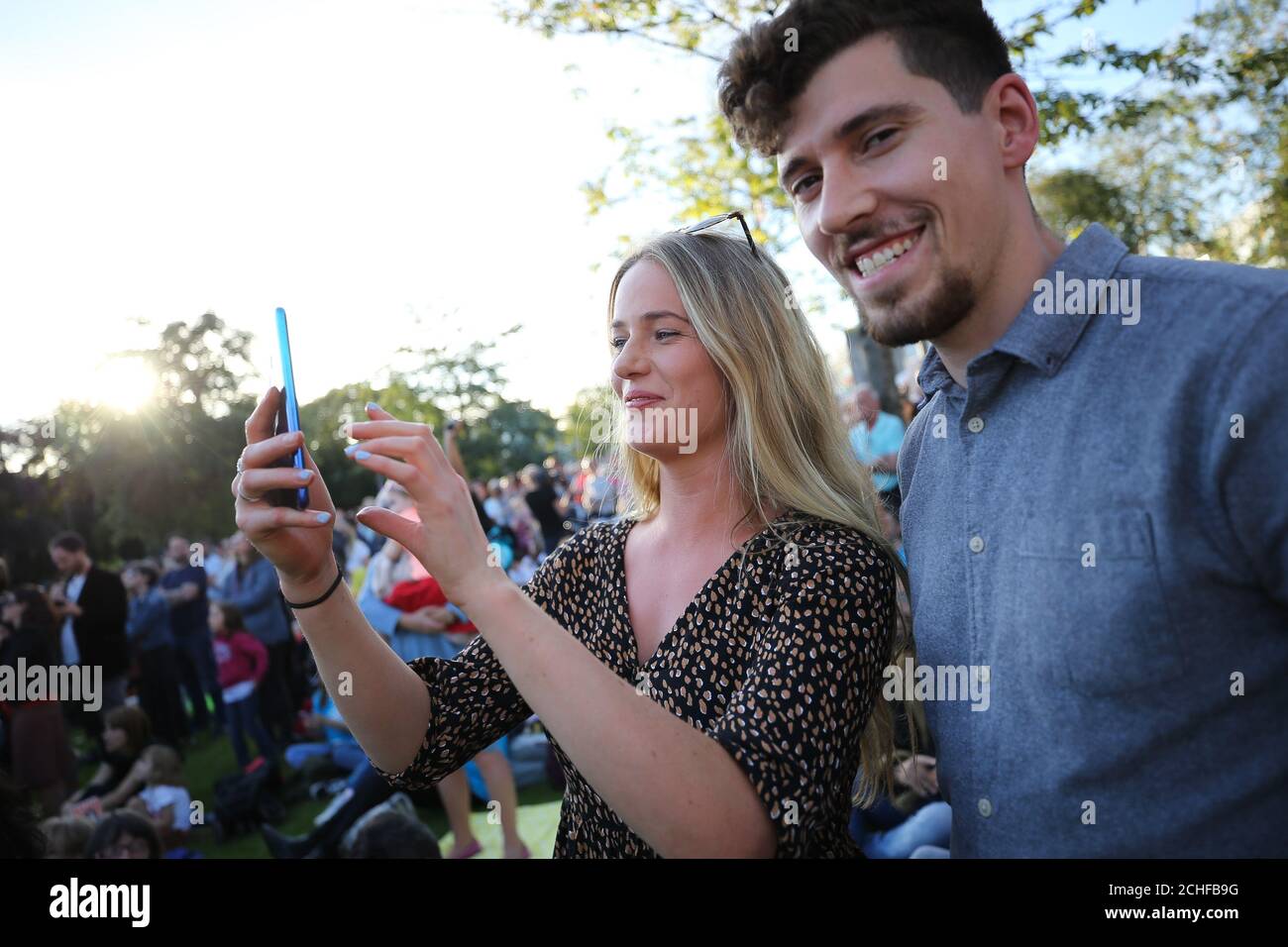 EDITORIAL USE ONLY Izzy McDonald and Thomas Kitt watch French ...